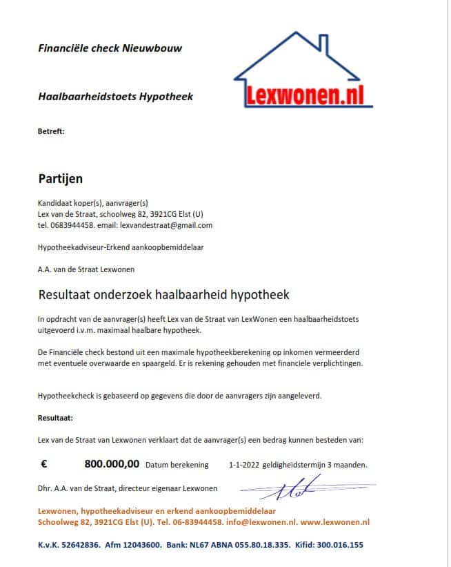 Titel💵Haalbaarheidsscan hypotheek📄